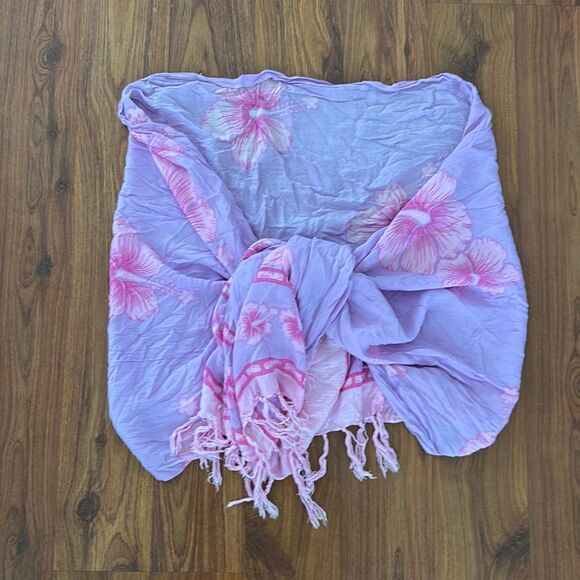 No Brand | Accessories | Lightweight Lavender Hibiscus Flower Pink ...